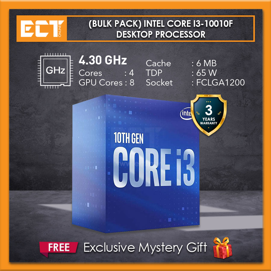 (Bulk Pack) Intel Core i3-10100F / i3-10100 / i3-10105F / i3-10105 / i5 ...